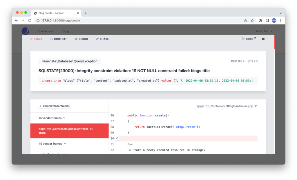 Laravel Inertia.jsでのCRUD処理の理解(Jetstream+Vue.js利用) | アールエフェクト