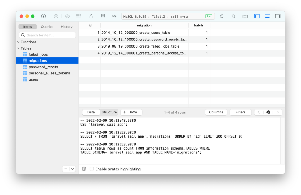 【Docker】Laravel Sailのインストールと使い方を確認 | アールエフェクト