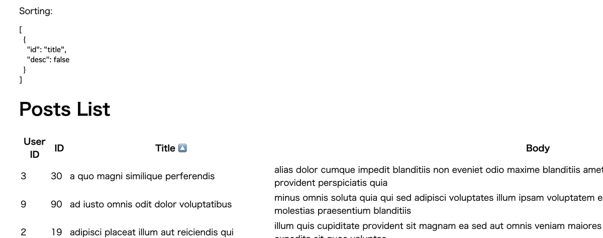 Headless UIのTanStack Tableライブラリでテーブルの実装方法を学ぶ | アールエフェクト