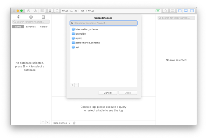 TablePlusをMACにインストールしMySQL,SQLite接続 | アールエフェクト