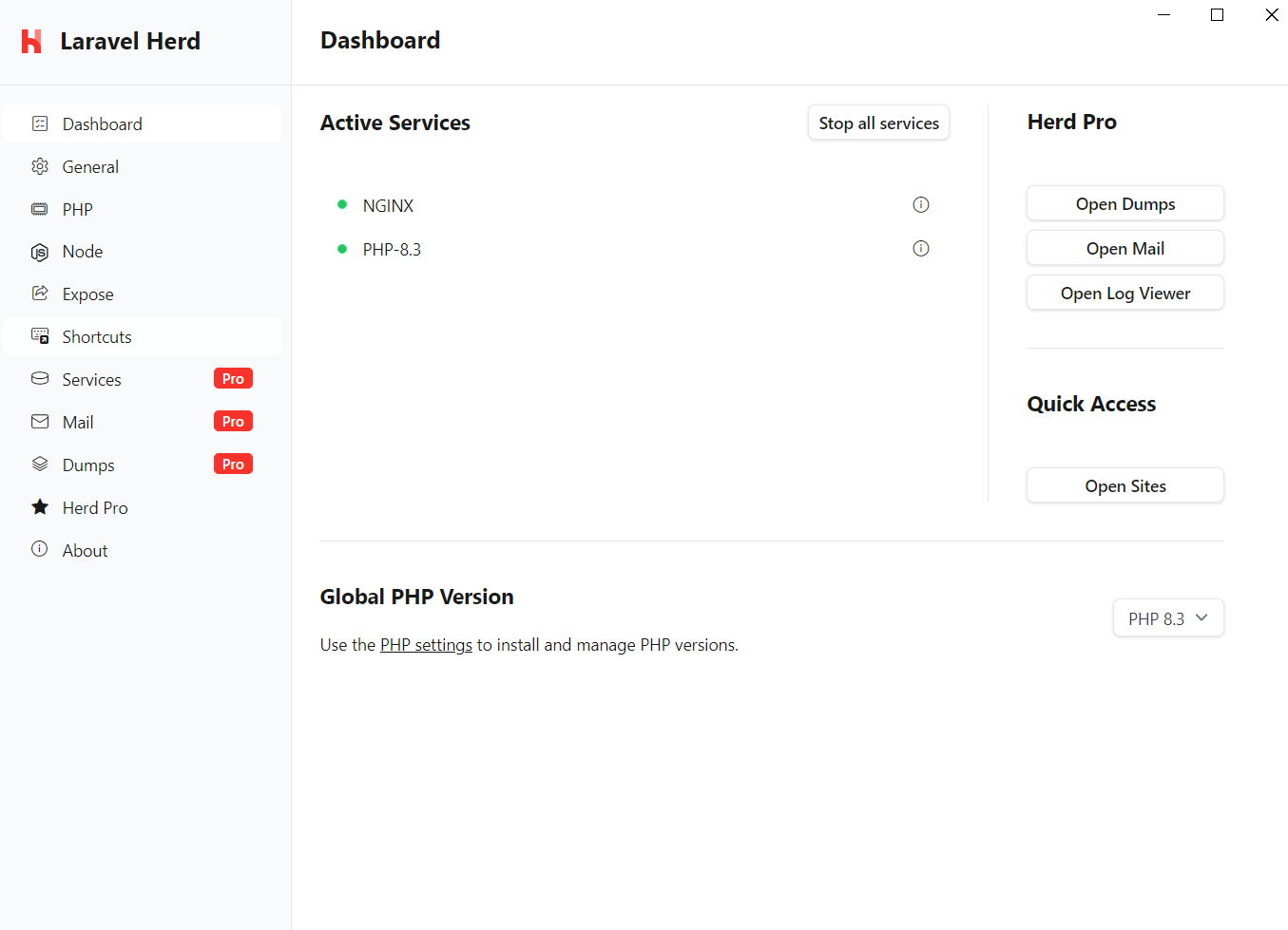 Windows上でのLaravel Herdのインストールと使い方(開発環境構築) | アールエフェクト